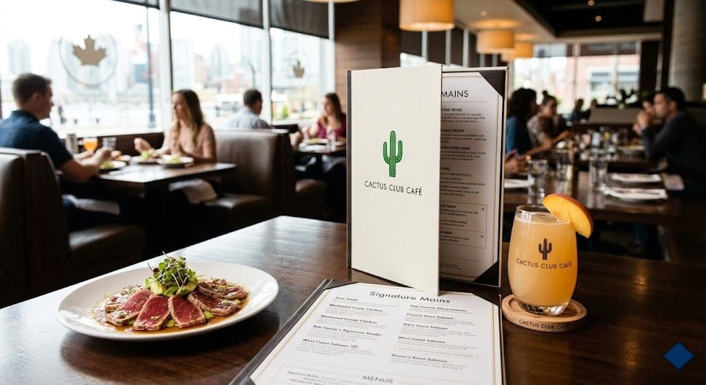 Cactus Club Café Menu Canada with Prices – Full Menu, Popular Items ...